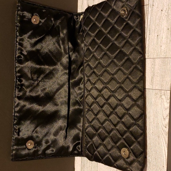 Shih | Bags | Shih By Stephanie Lin Black Metallic Clutch Nwot | Poshmark